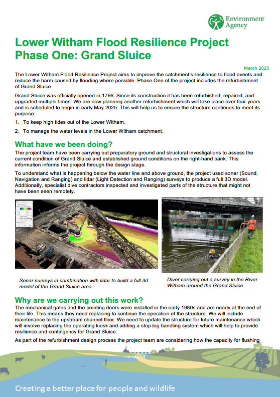 Lower Witham Flood Resilience Project Newsletter 05 | Black Sluice ...